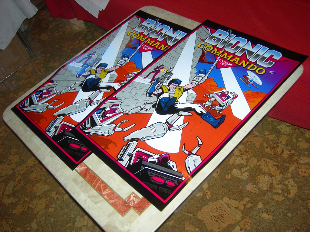 "BIONIC COMMANDO SIDE ART" (CAPCOM) arcade artwork restored by Mikonos